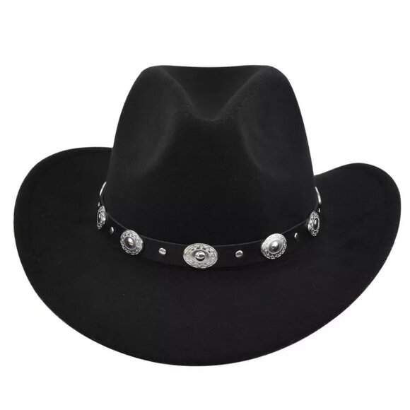 1to3 | Accessories | Cowboy Hat Western Felt Fedora Panama Jazz Cap For ...